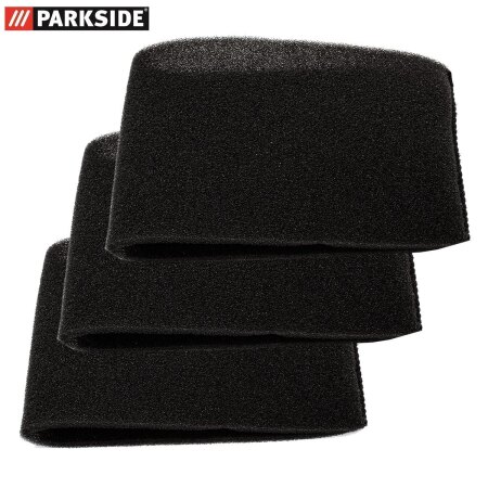 Parkside wet filter / foam filter, pack of 3, open on both sides, 6,59